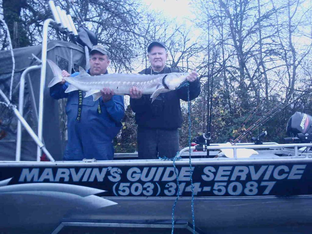Winter Sturgeon fishing in Oregon | Oregon Fishing Guide | Marvin's ...